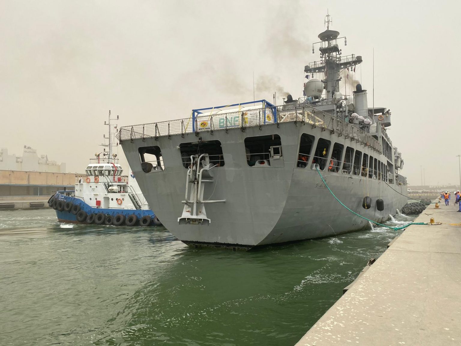 INS Shardul arrives in Kuwait to take medical supplies - TimesKuwait