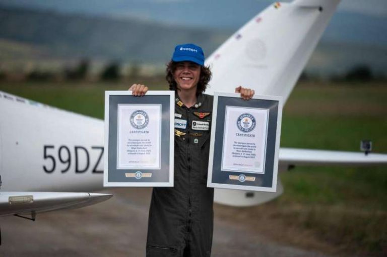 British teenager becomes the youngest pilot to fly solo around the ...
