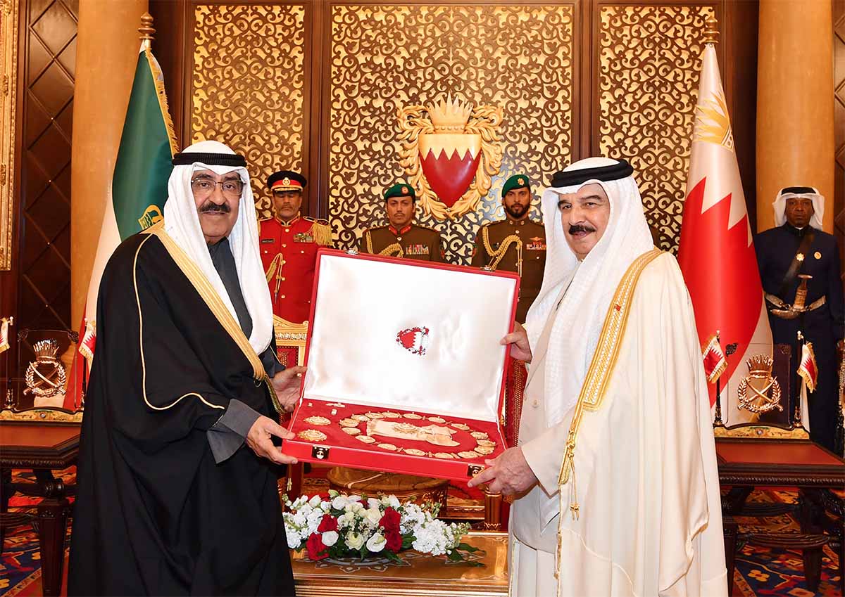 Bahrain King awards HH the Amir Order of Sheikh Isa bin Salman Al ...