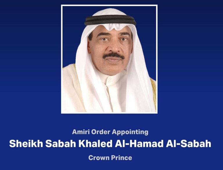 Kuwait Amir appoints Sheikh Sabah Khaled Al-Hamad Al-Sabah as Crown ...
