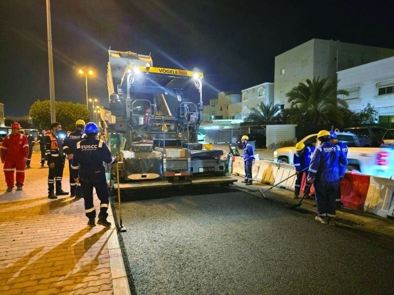 Jaber Al-Ali asphalt paving underway for smoother, safer roads - Times ...