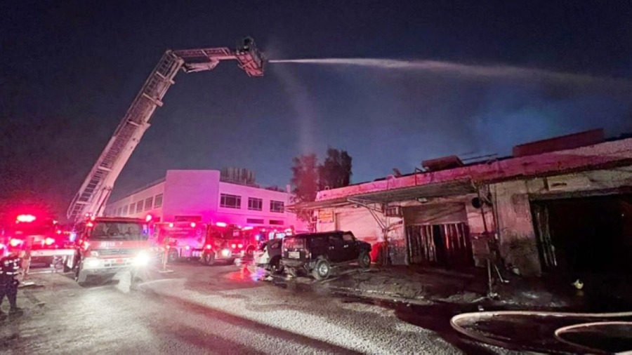 Fire partially destroys metal factory in Shuwaikh - Times Kuwait